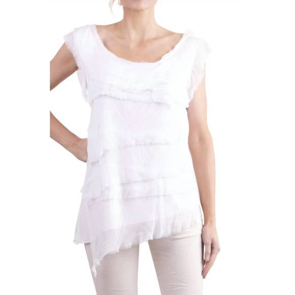 Gigi Moda | Tops | New Gigi Moda Siena Sleeveless Top In White | Poshmark